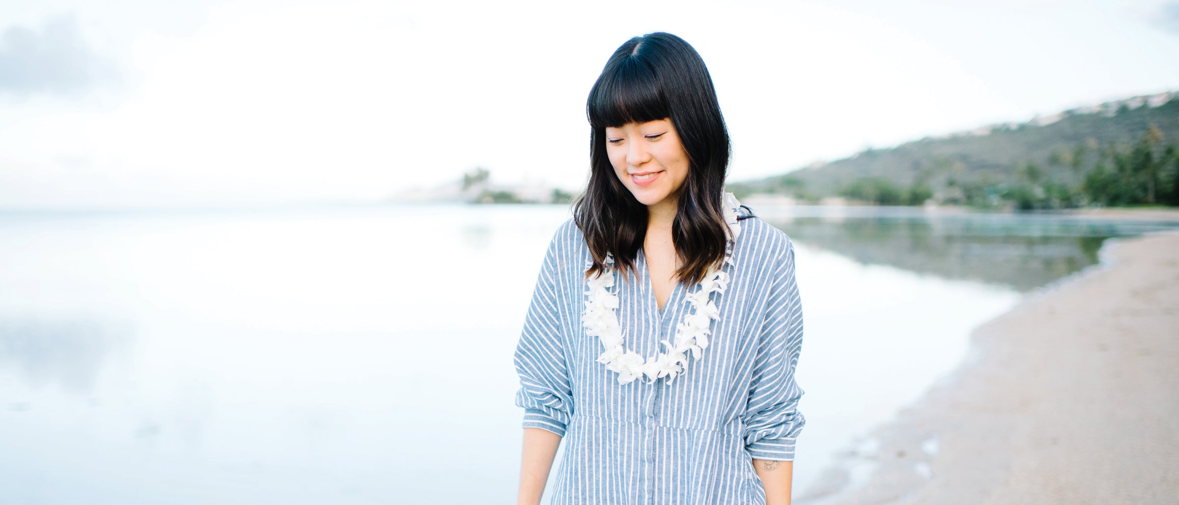 Double Ti Leaf Maile Style Lei | Hawai’i Lei Stand