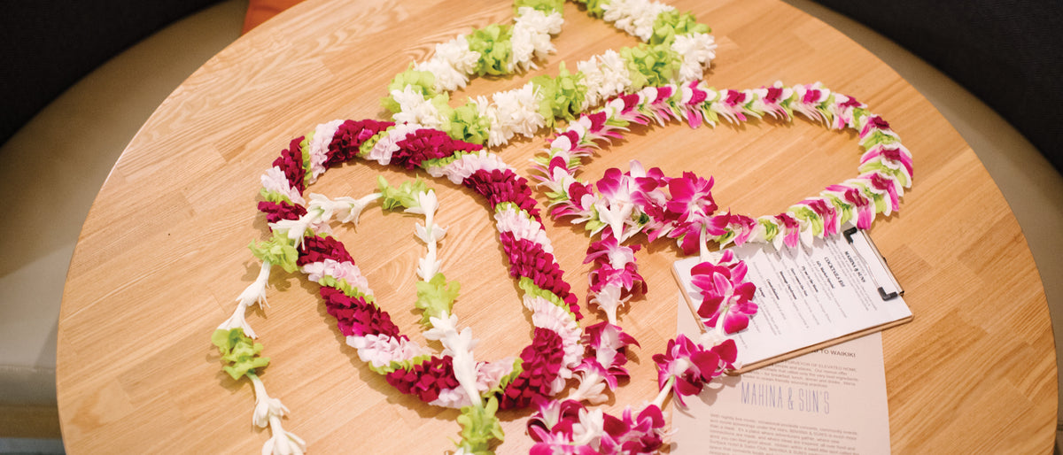 Double Ti Leaf Maile Wrapped With Tuberose Lei - Hawaii Lei Stand - Lei ...