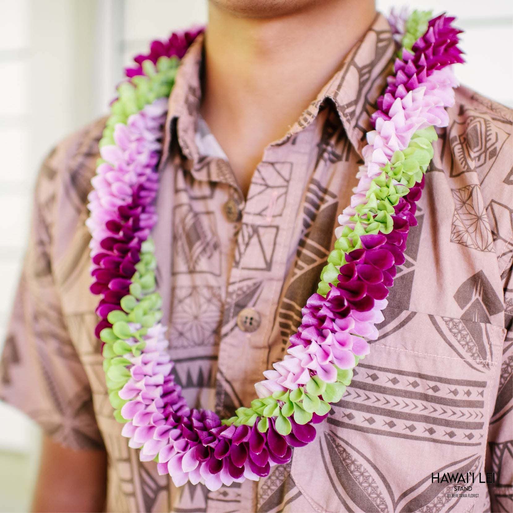Spiral Orchid Lei (Multi-Color) - Hawaii Lei Stand - Lei Shipping ...