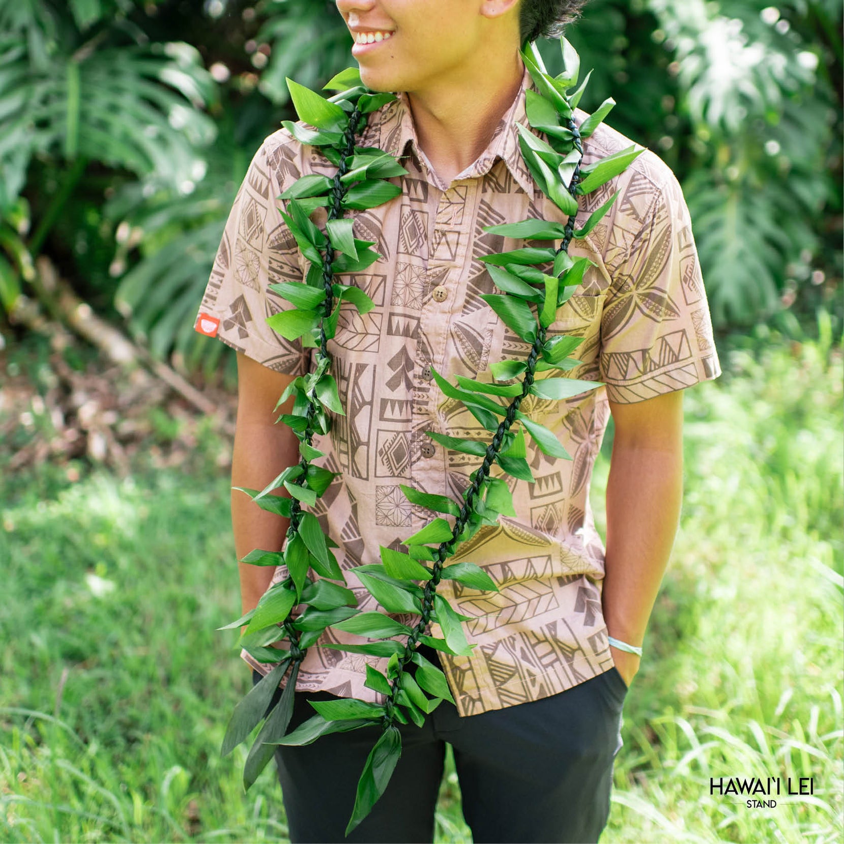 Premium Ti Leaf Maile Lei | Hawai’i Lei Stand