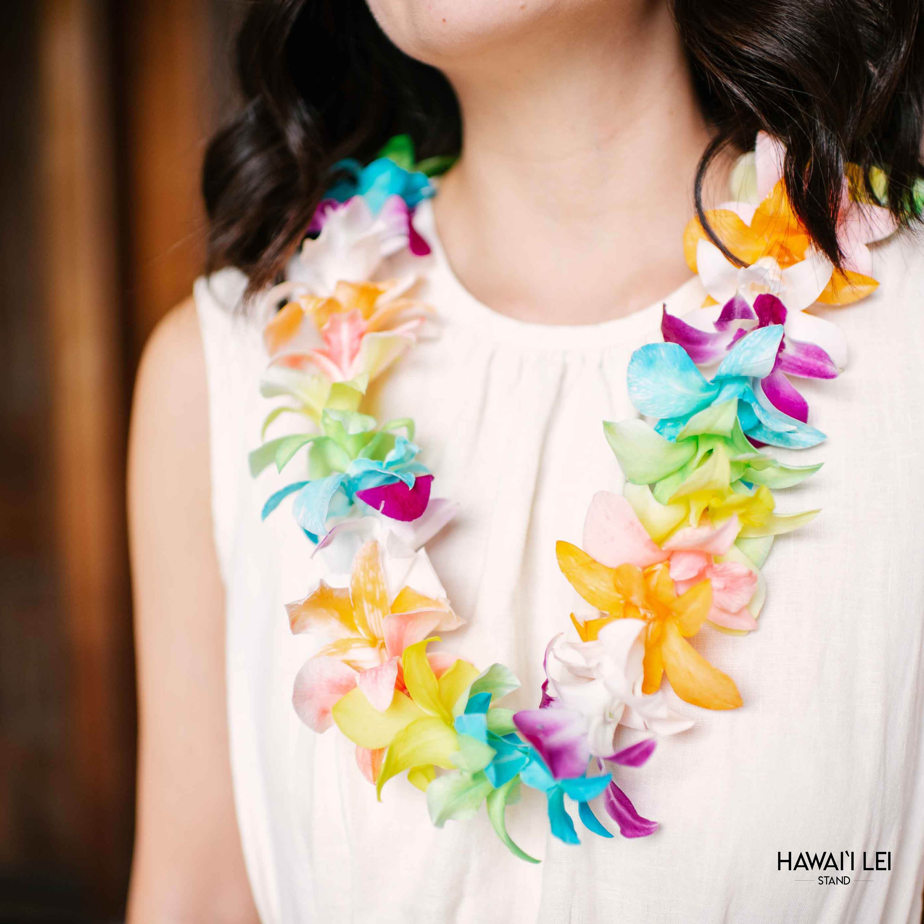 Fresh Deluxe Orchid Lei | Hawaii Lei Stand | Nationwide Shipping