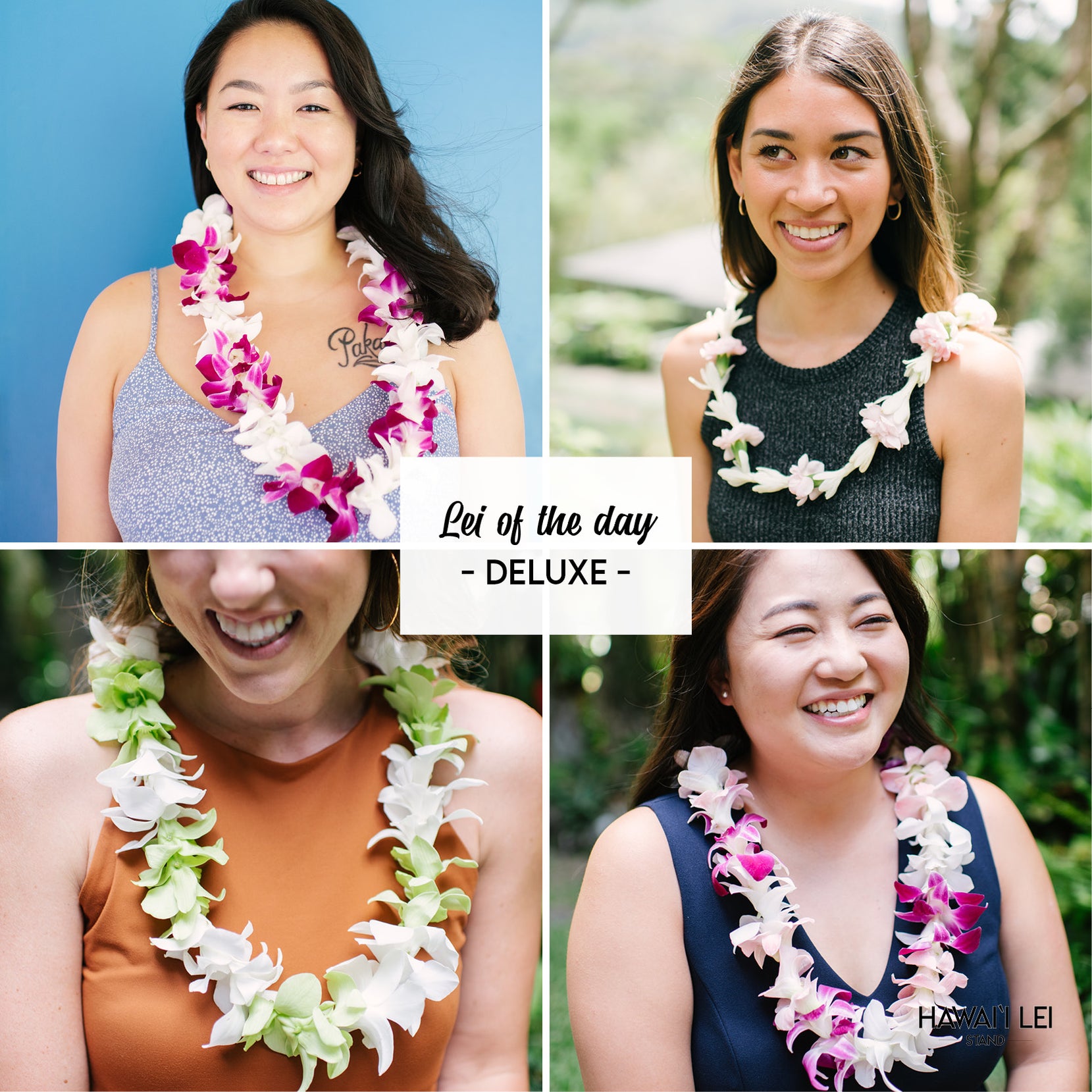 Fresh Deluxe Orchid Lei | Hawaii Lei Stand | Nationwide Shipping